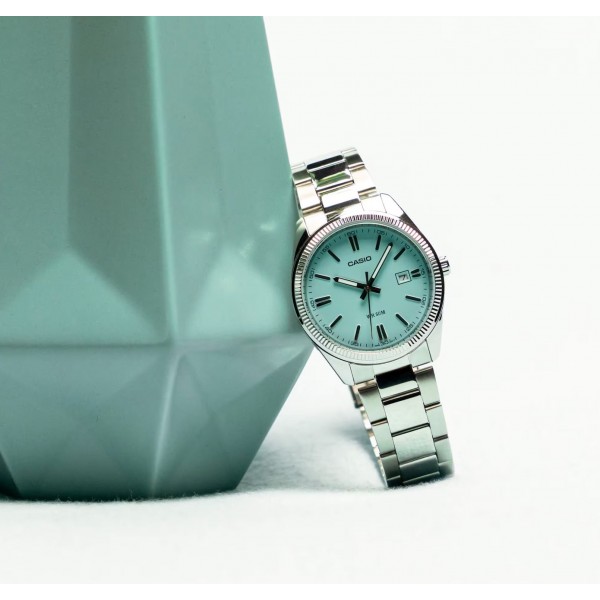 CASIO TEAL BLUE MTP-1302PD-2A2V